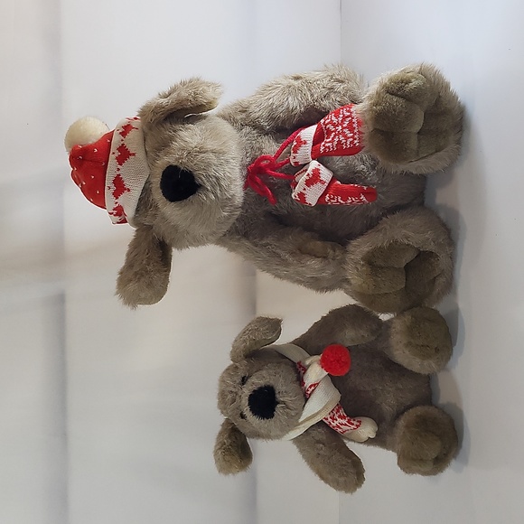 Target | Toys | 2 Vintage Christmas Stuffed Dogs Made Exclusively For ...